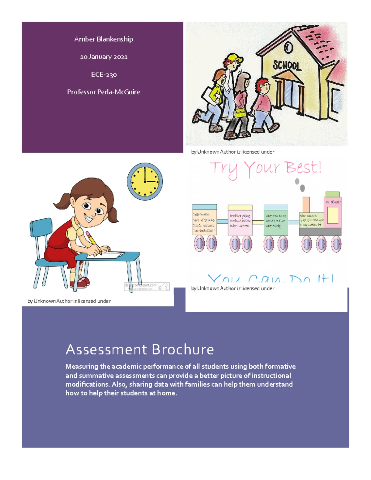Assessment brochure - Differentiating instruction and assessment are use to meet the ever ...