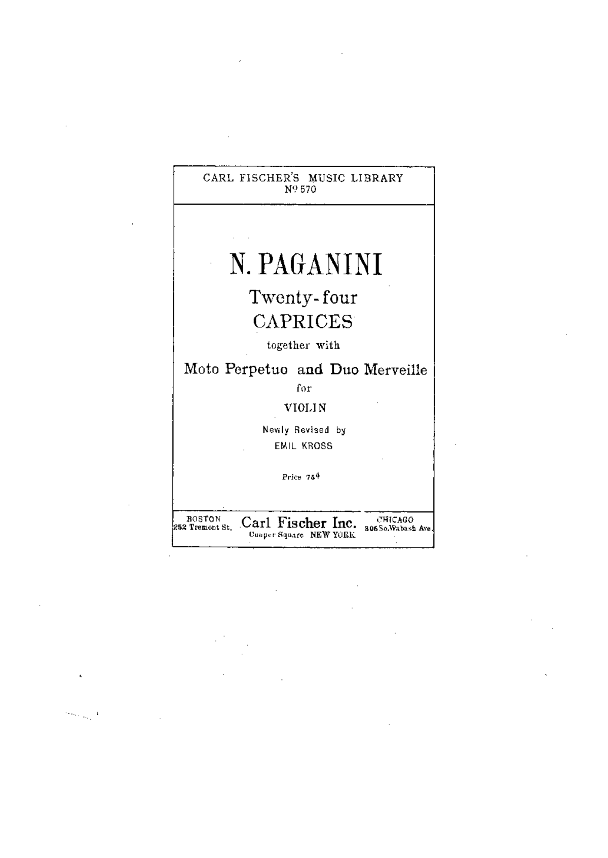 Paganini 24 Caprices - Violin Study Notes (Course Code: 15522) - Studocu