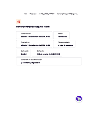Evaluación e indicadores del desempeño Examen Semana 4 - Evaluación e indicadores del desempeño ...
