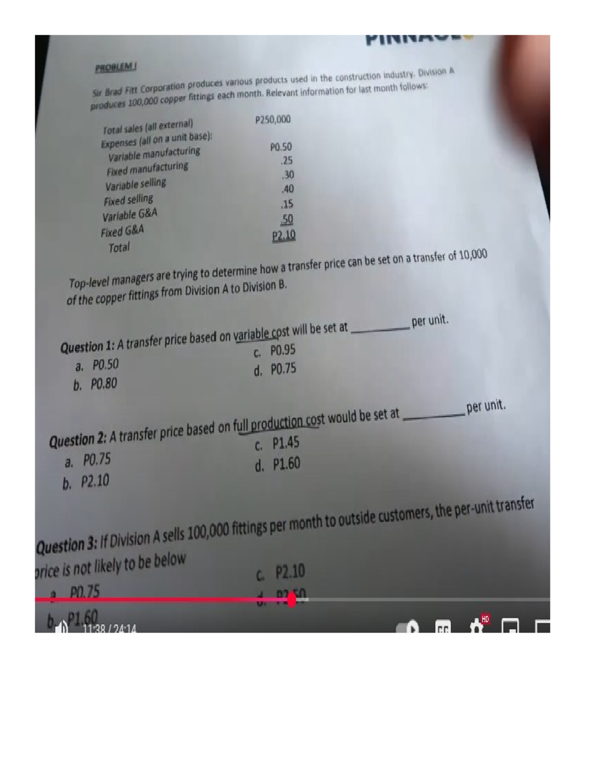 Transfer Pricing Analysis: Sir Brad Fitt Corp. Case Study - Studocu
