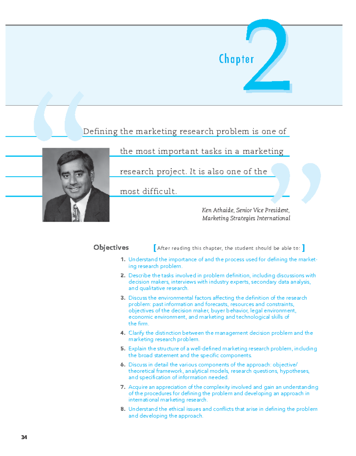 CHAP 2 - Defining the Marketing Research Problem & Approach - Studocu