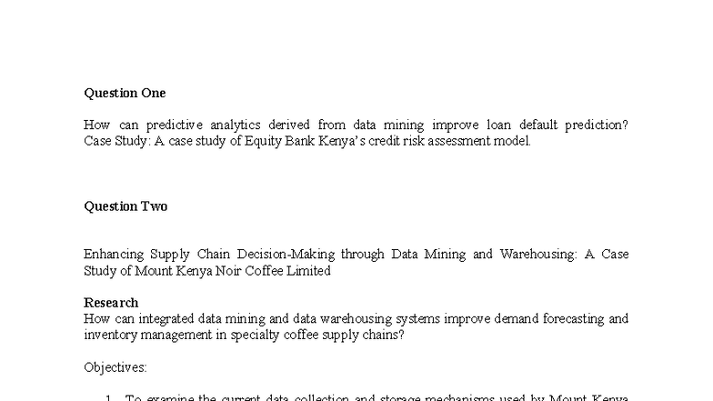 Data Mining And Predictive Analytics In Loan Default And Supply Chain Case 6699