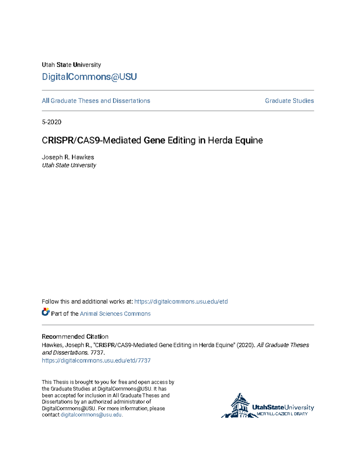 CRISPR/Cas9 & ABEmax Gene Editing for HERDA in Quarter Horses - Studocu