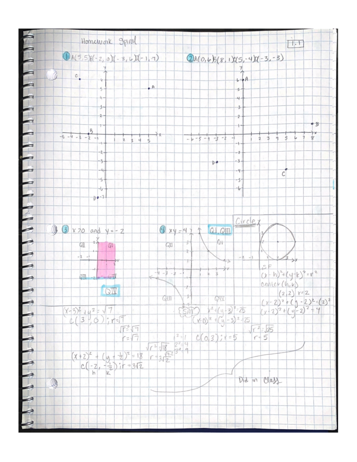 Precalculus Lecture Notes: Lessons 1.1 to 1.3 - Studocu