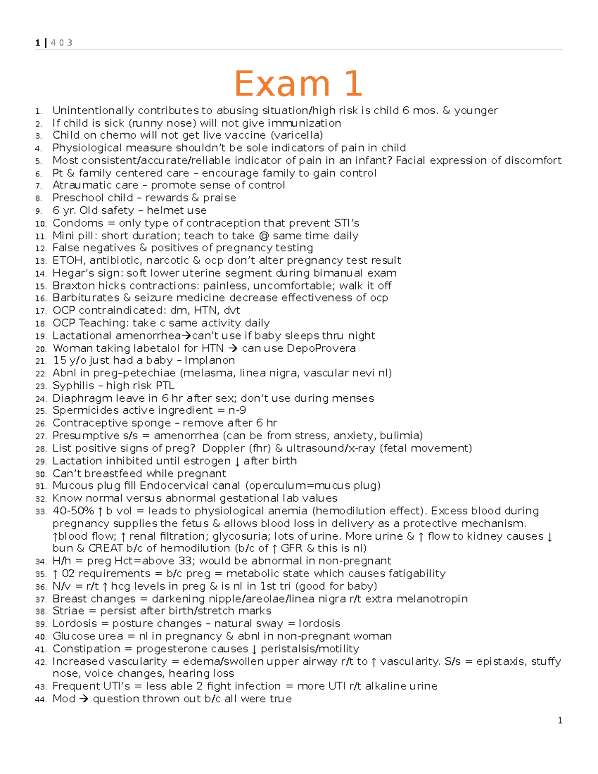 Final TQ - updated in 2022. Sharonda Johnson as professor. - Exam 1 1 ...