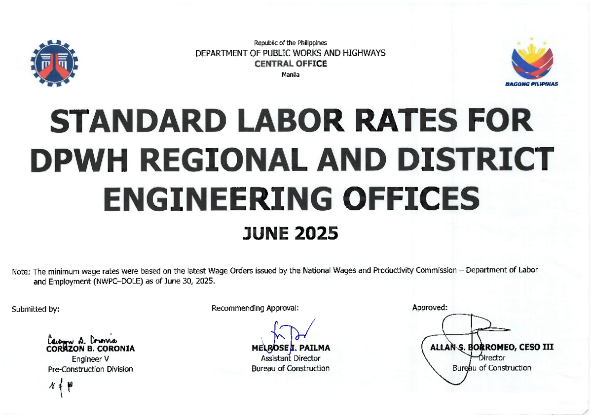 Market Scoping Report for BIP Facilities Rehabilitation - DPWH Batan ...