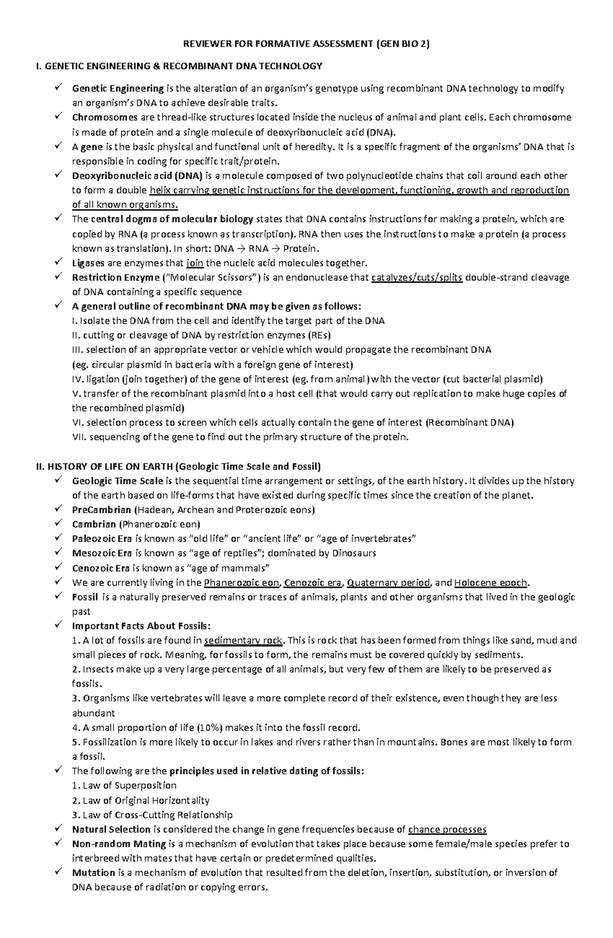ADMModule Grade 12 Quarter 1(STEM BIO12-Ia-c-3) - General Biology 1 Quarter 1 – Module 3: Title ...