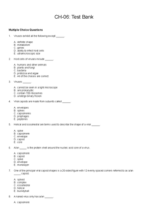 CH-04 Test Bank - Test practice questions to study for microbiology ...