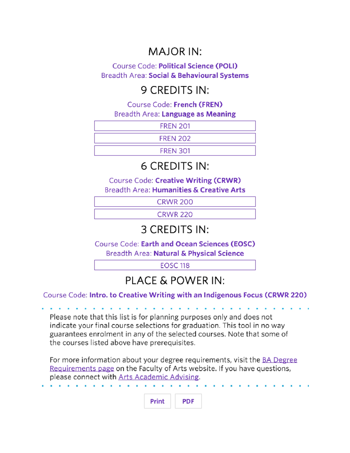 Ways of Knowing: Course Planning for POLI, FREN, CRWR, and EOSC - Studocu