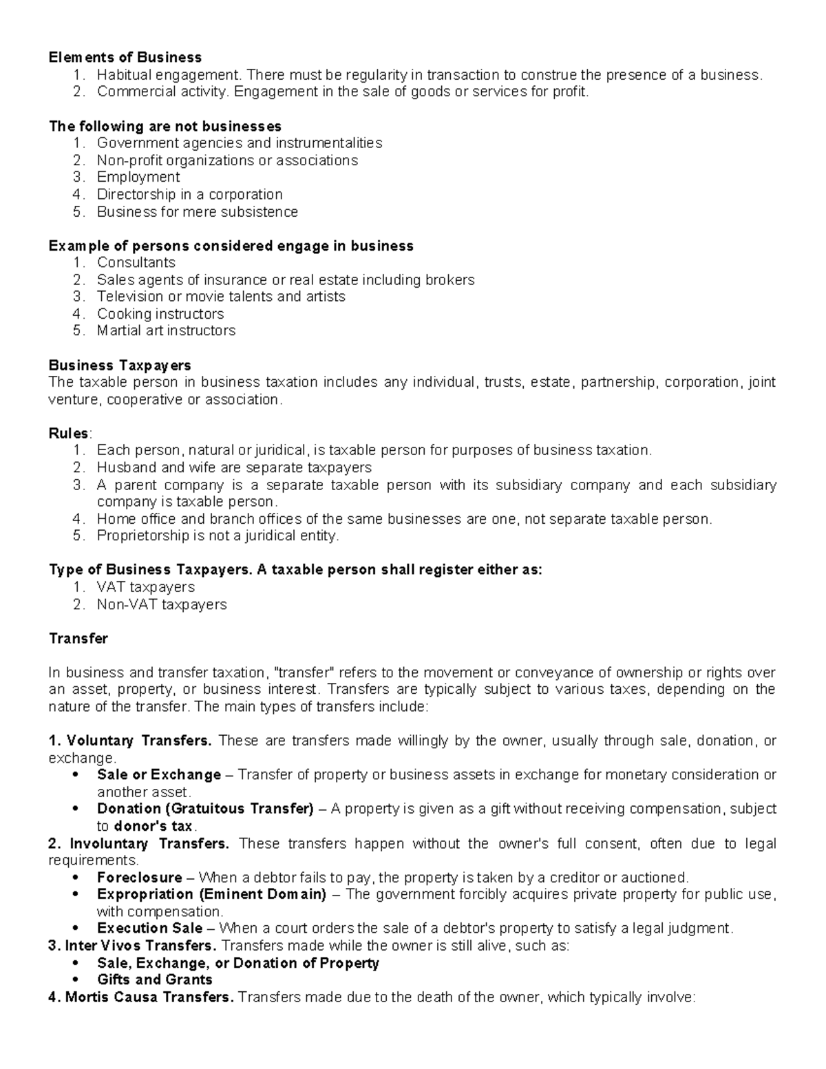 Module-2-students - Risk Manangement - Elements of Business 1. Habitual ...