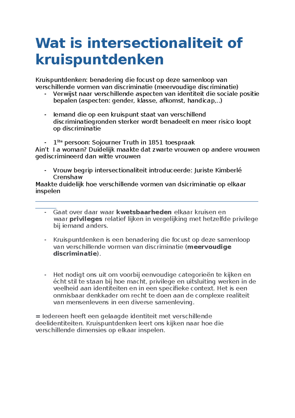 Kruispuntdenken en Intersectionaliteit: Een Sociologisch Perspectief ...