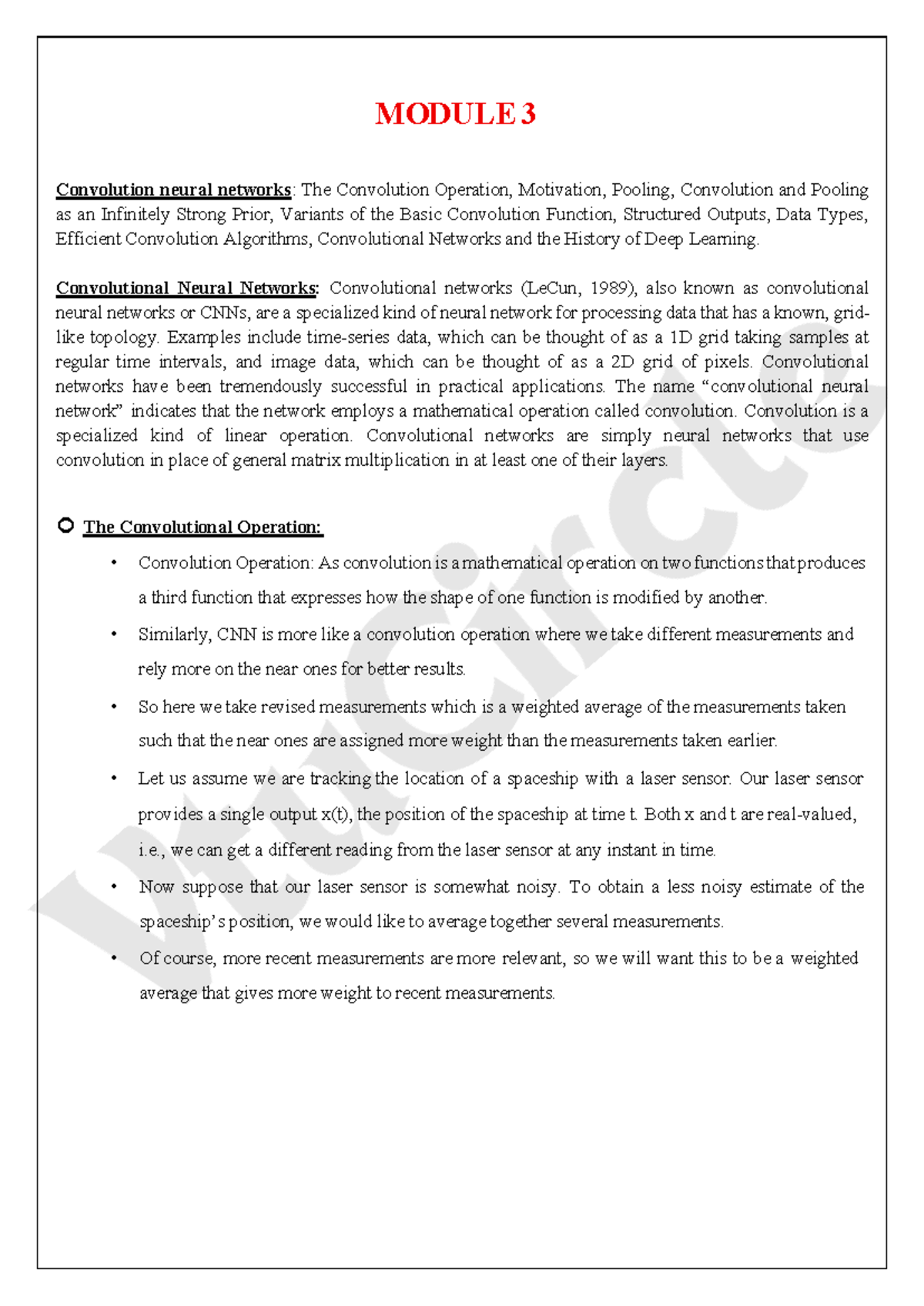 BCS714A Module 3: Convolutional Neural Networks Overview and Techniques ...