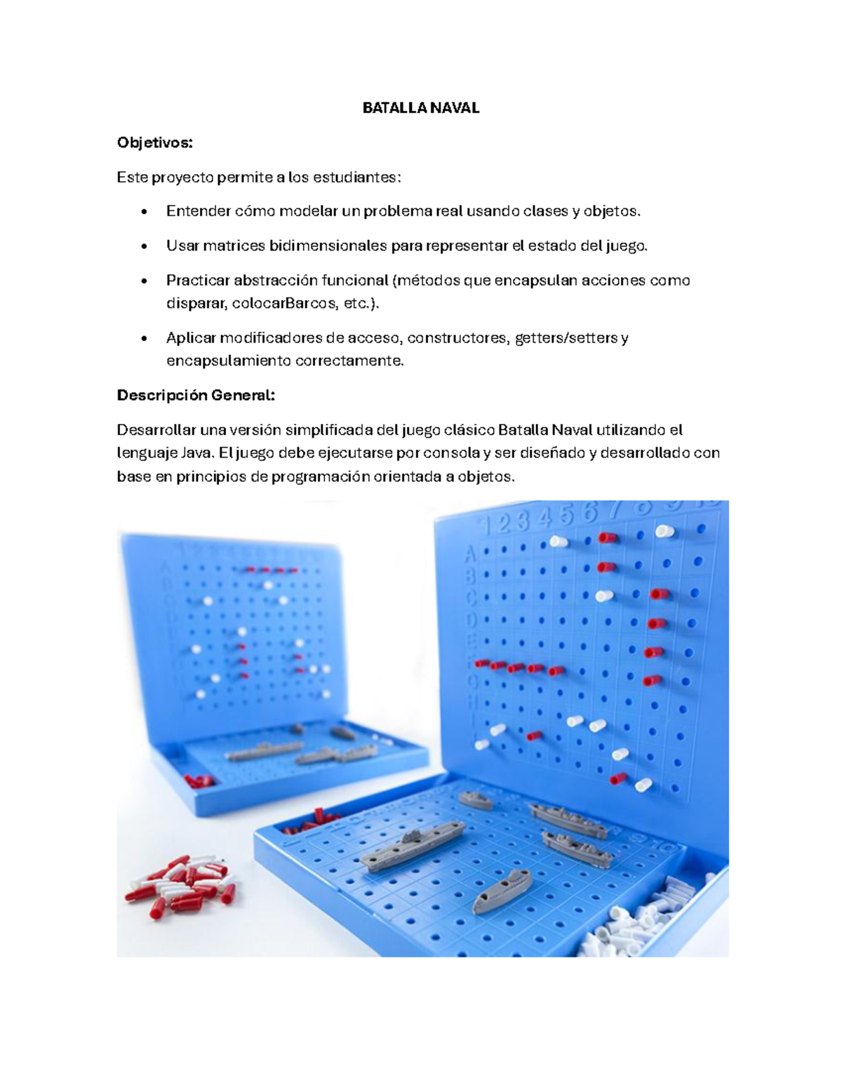 Batalla Naval en Consola con POO - Proyecto 2026-1 - Studocu