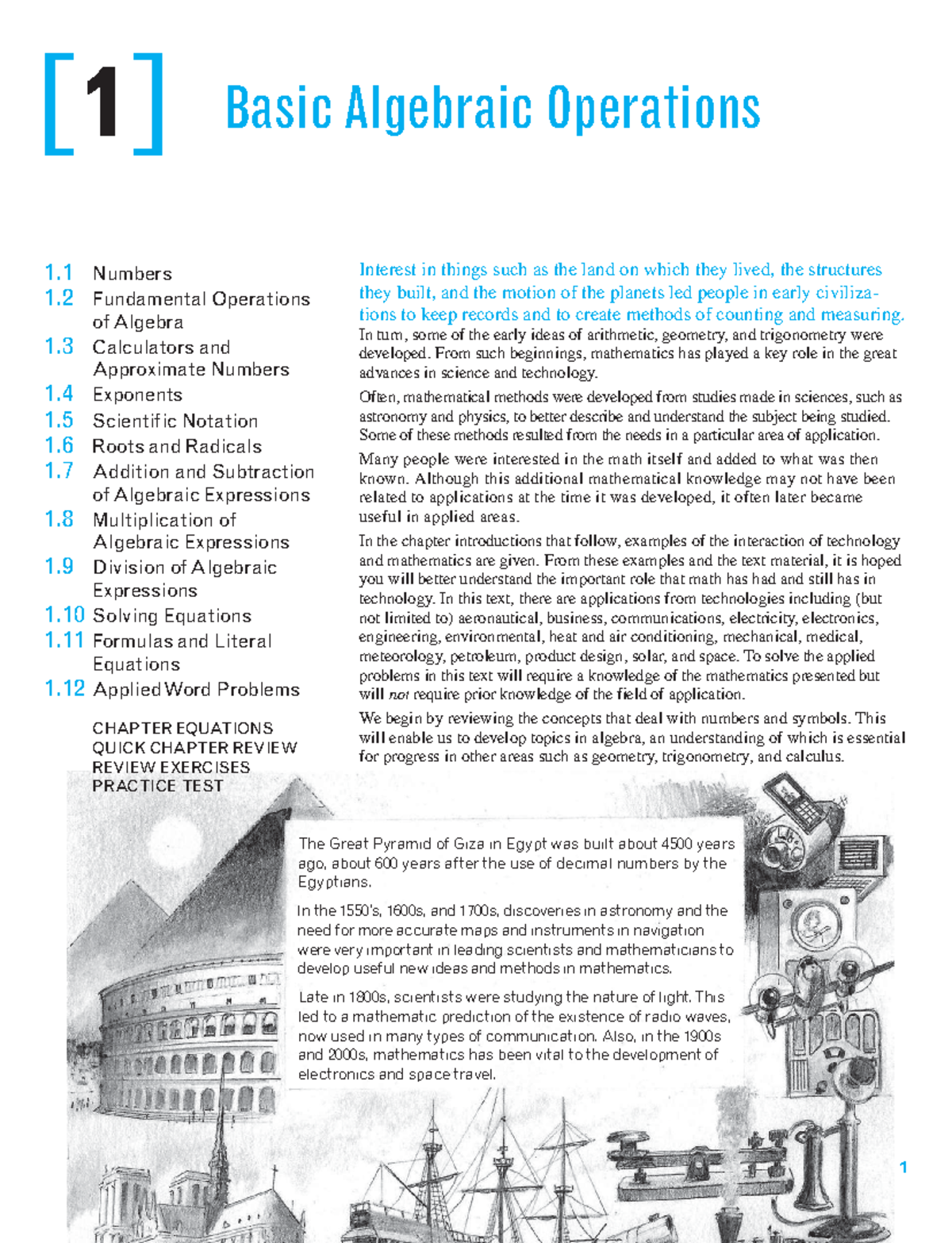 MATH1160 - Chapter 1 - Basic Algebraic Operations (10th Ed. textbook ...