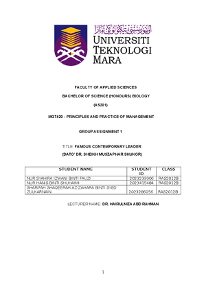 MKT410 Group Assignment - INTRODUCTION TO MARKETING (MKT410) GROUP ...