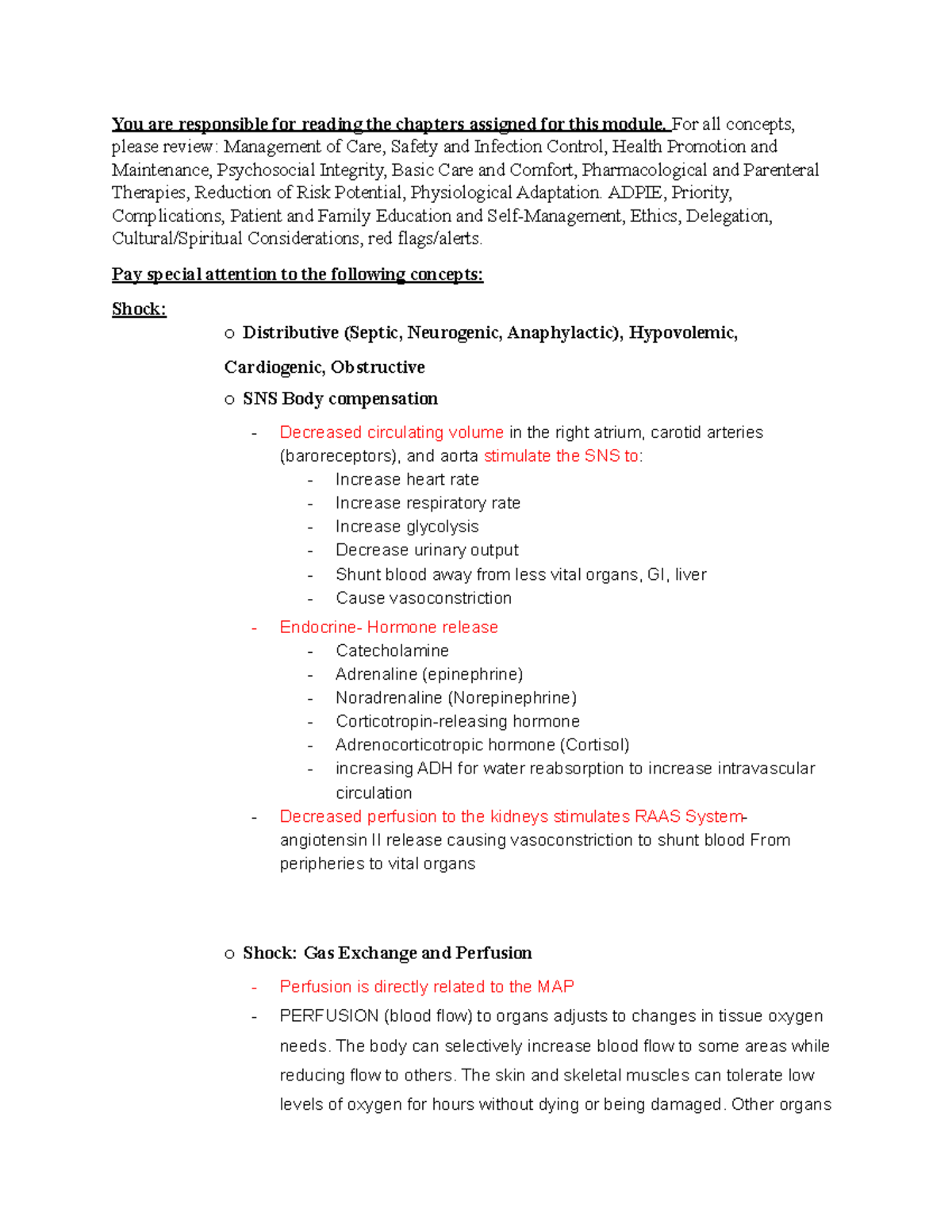 MDC 4 Exam 2 Study Guide - You are responsible for reading the chapters ...