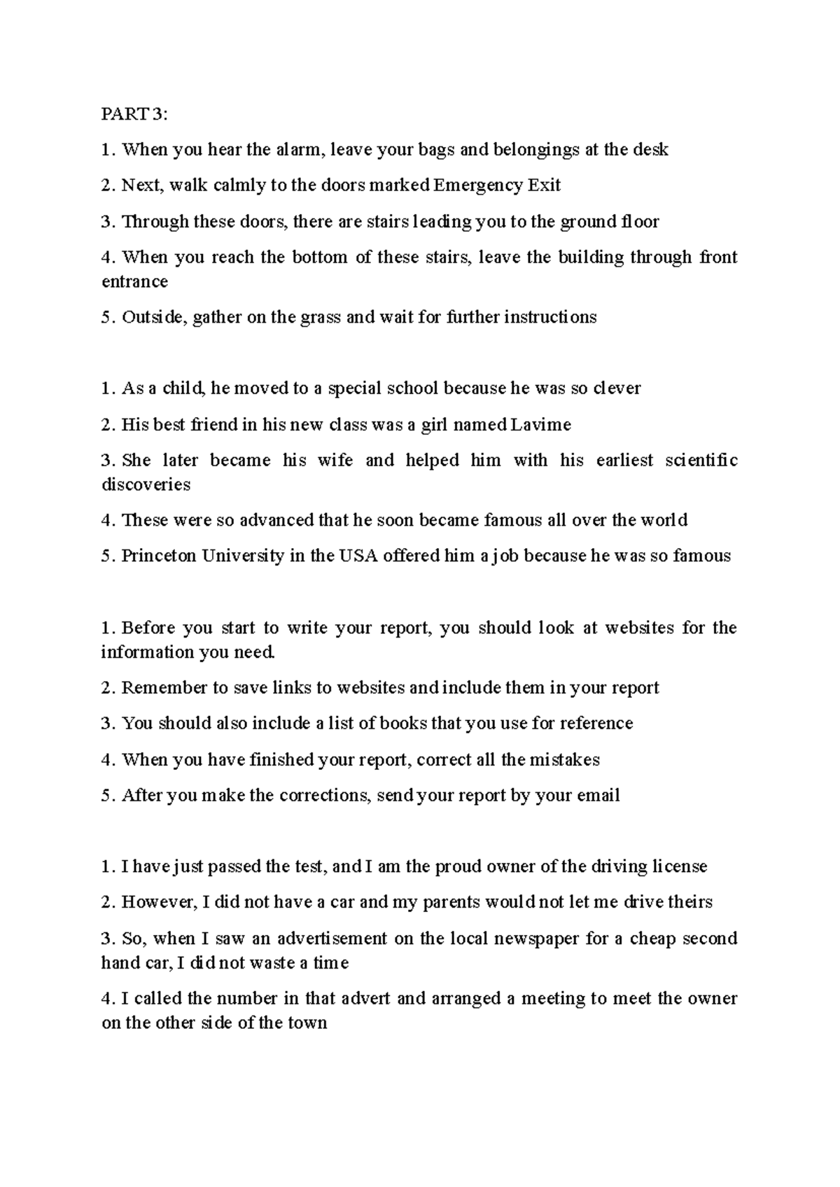 Emergency Procedures and Notable Life Events: Part 3 - Studocu