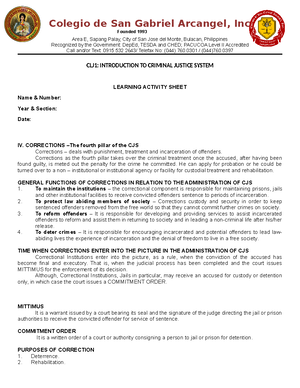 CA 2 Chapter III part 2 - Lecture - Post Sentence Investigation Report ...