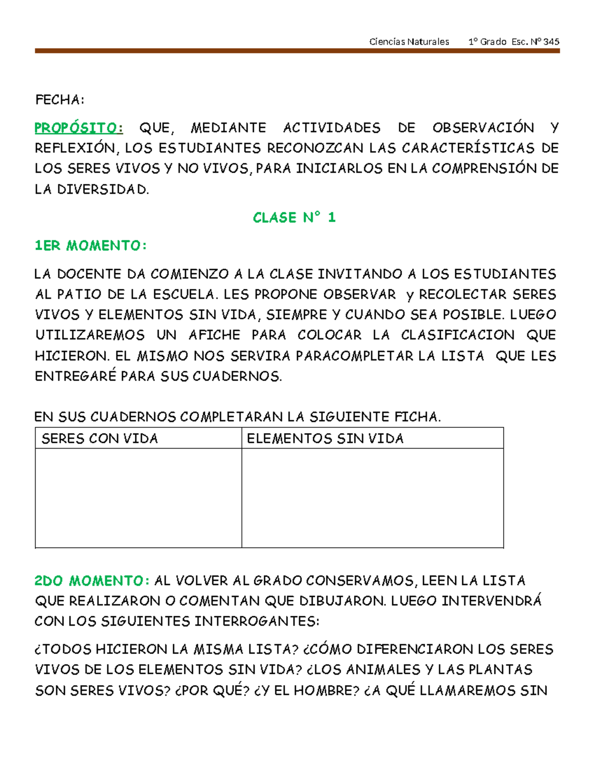 Ciencias Naturales Descubriendo los Secretos de los Seres Vivos y no ...