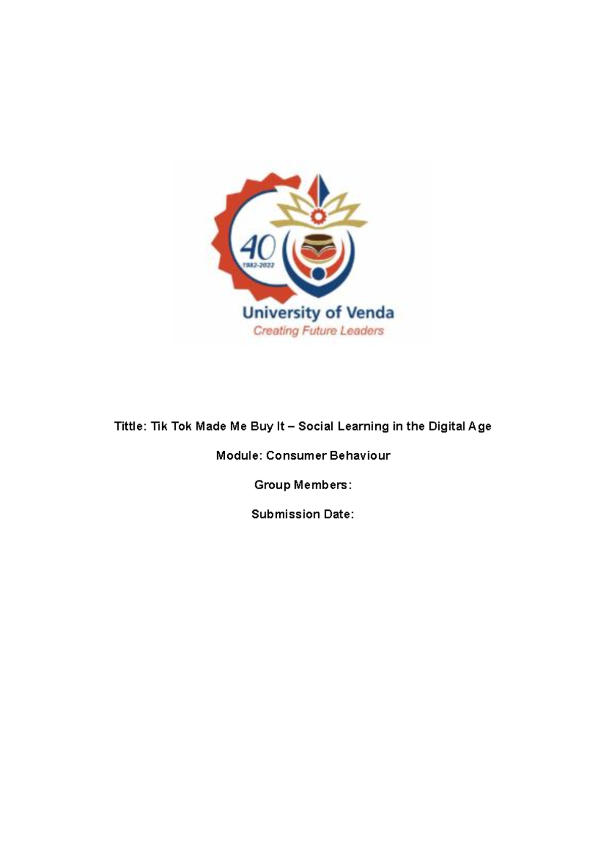 Consumer Behaviour Presentation: TikTok's Influence on Buying (CB101 ...