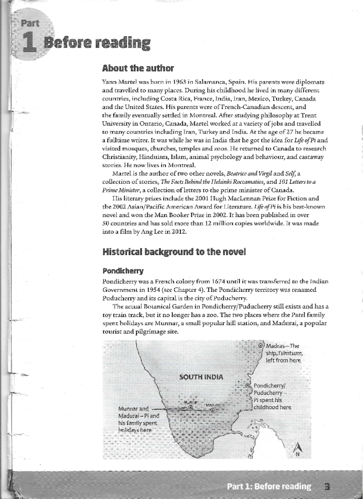 Life of Pi: Chapter Summaries & Themes Analysis for ENG 101 - Studocu