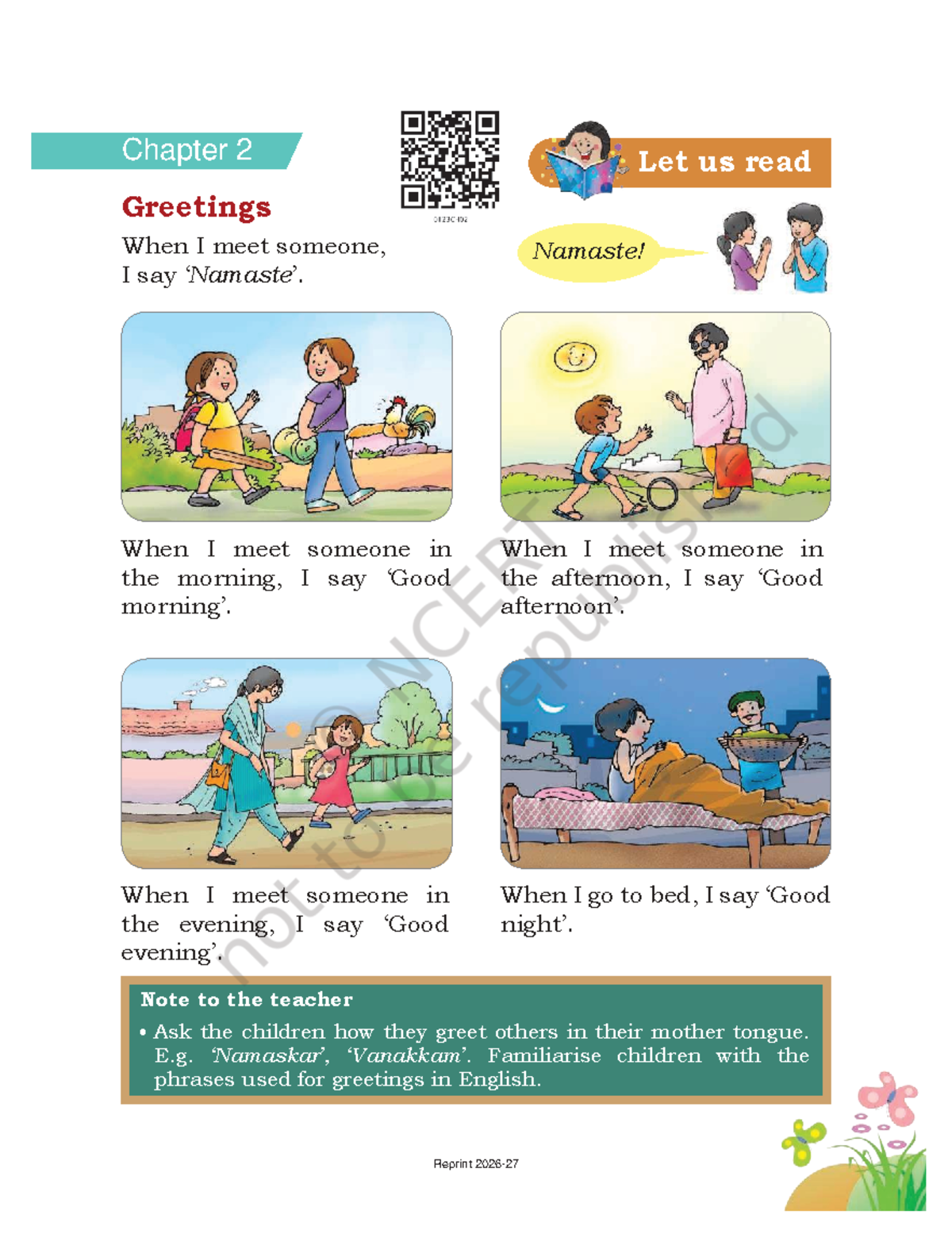 AEMR102 - Chapter 2: Greetings and Action Words for Kids - Studocu