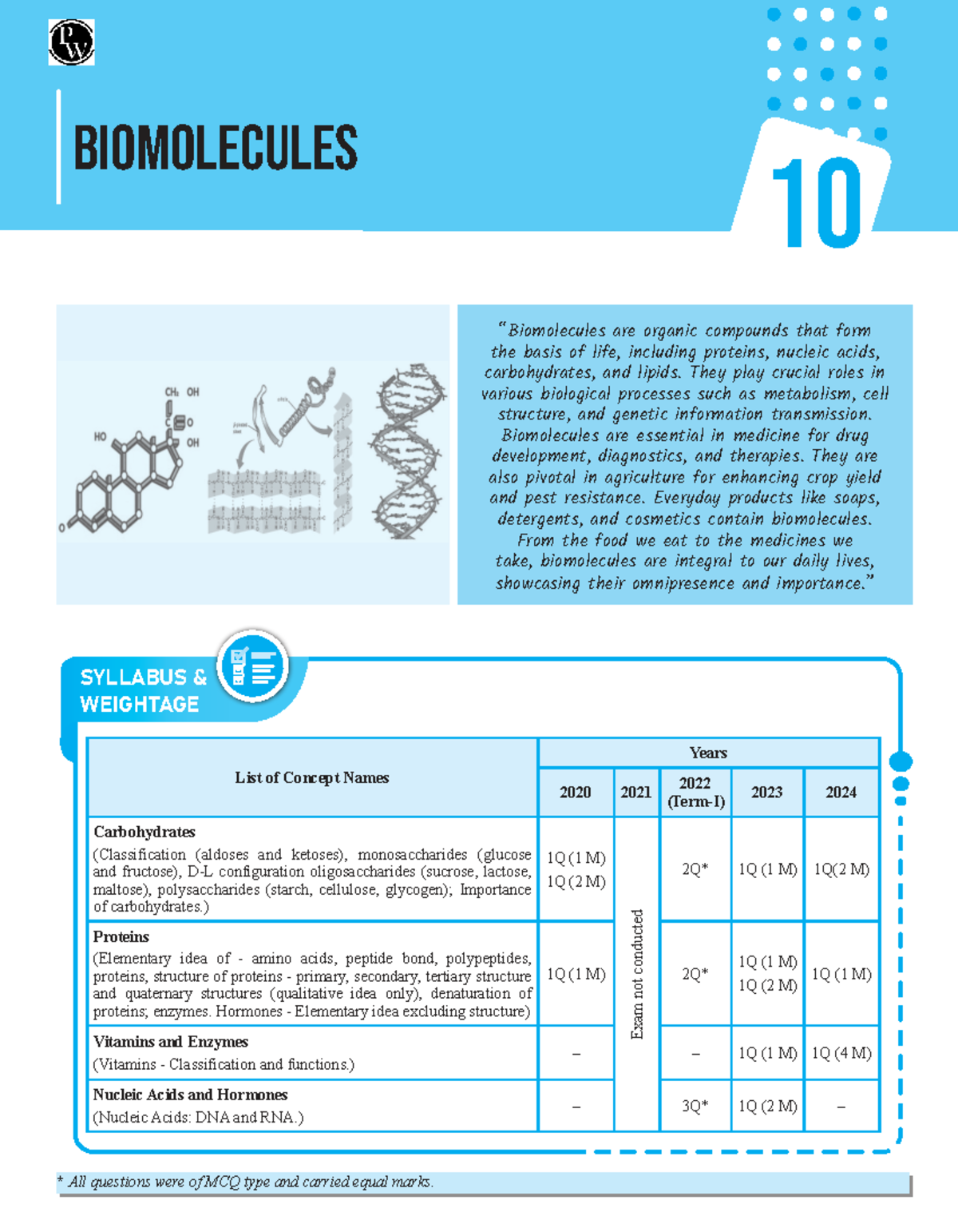 Biomolecules: Comprehensive Study Notes for Boards Exam - Studocu