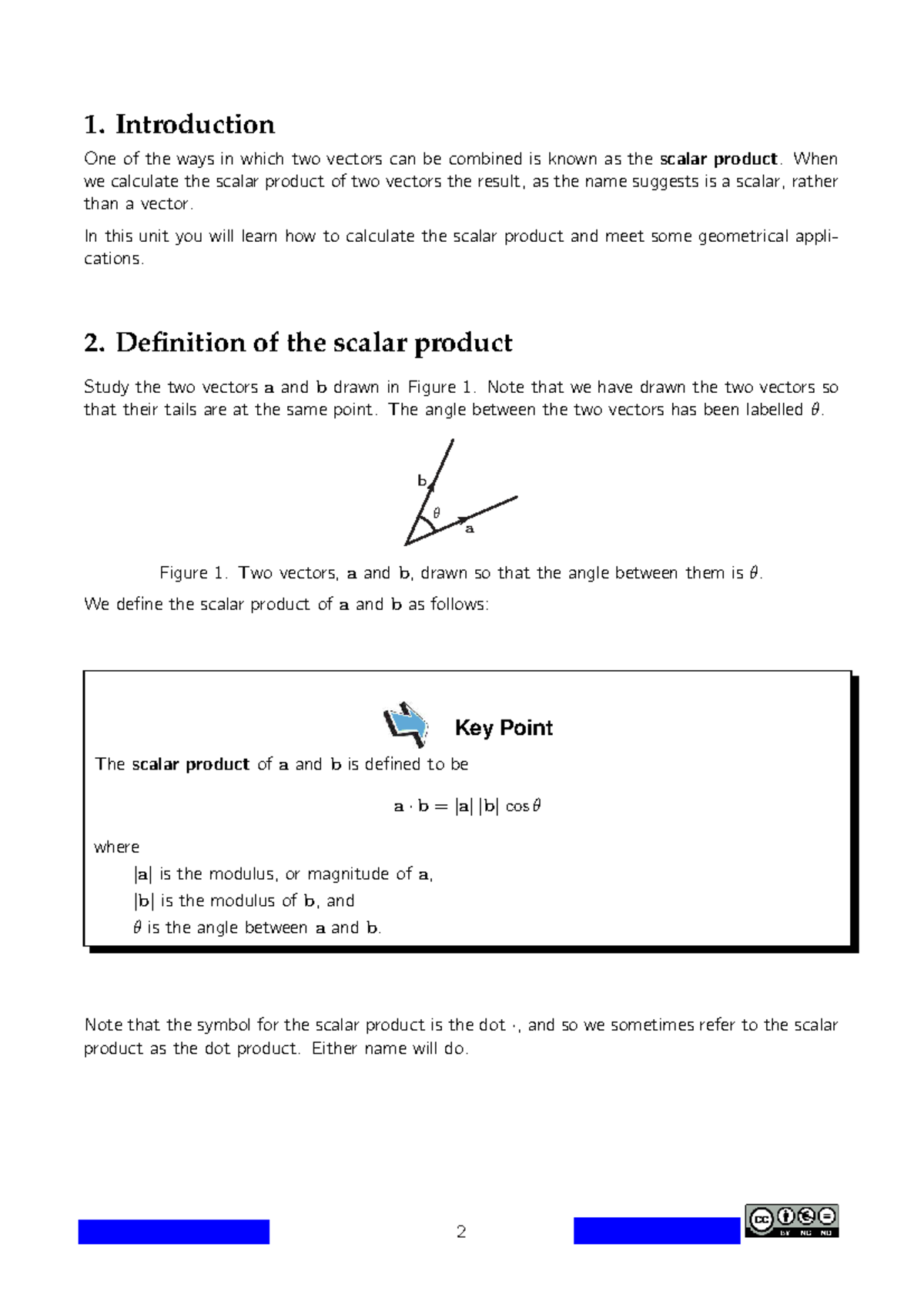 Scalar Product - Lecture Notes (MATH 200) - Studocu