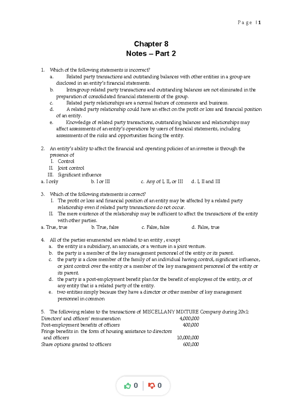 Intermediate Accounting 3: Chapter 8 Quiz and Solutions Part 2 - Studocu