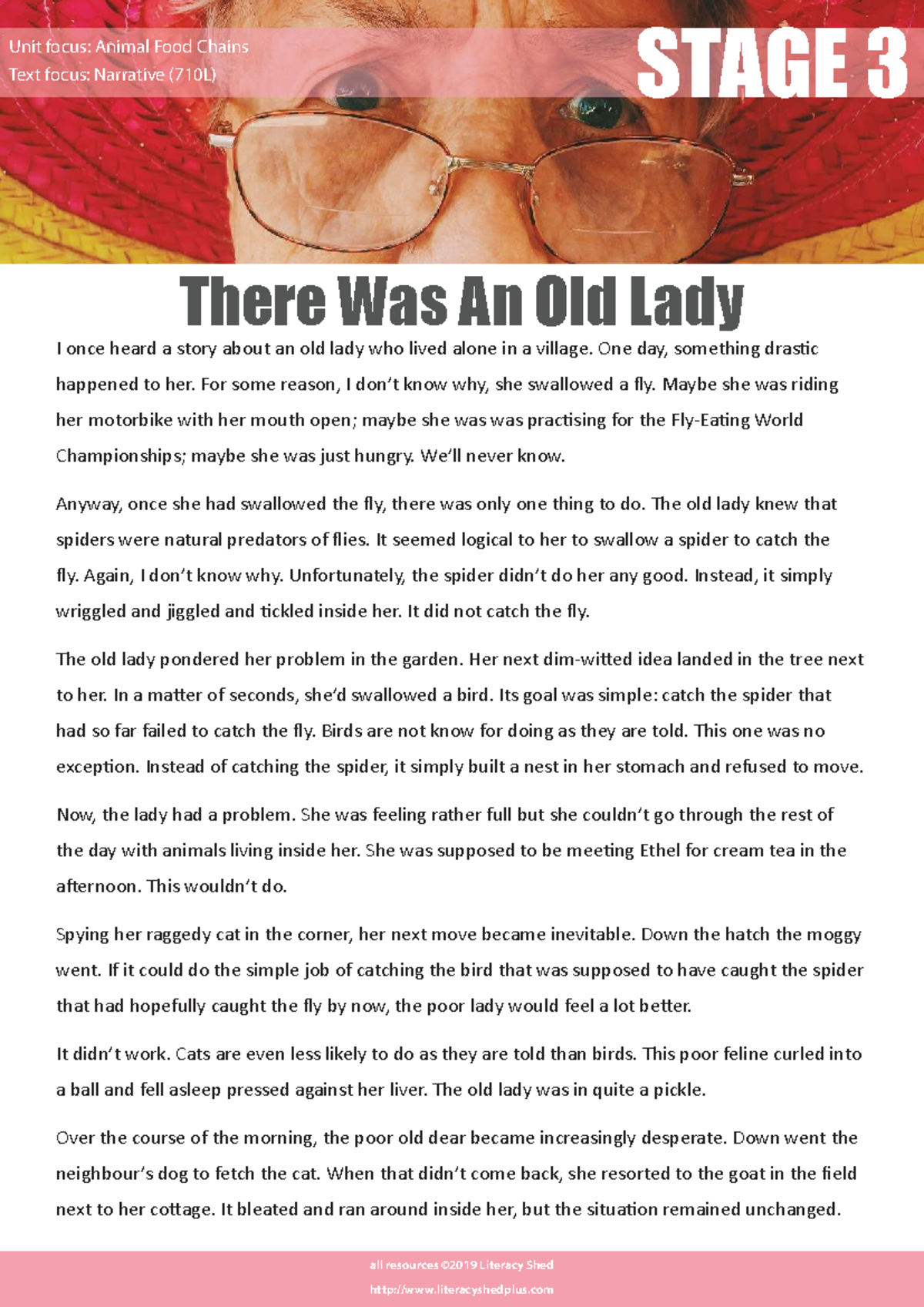 STAGE 3 Comp. Comprehension: The Tale of the Old Lady's Dilemma - Studocu
