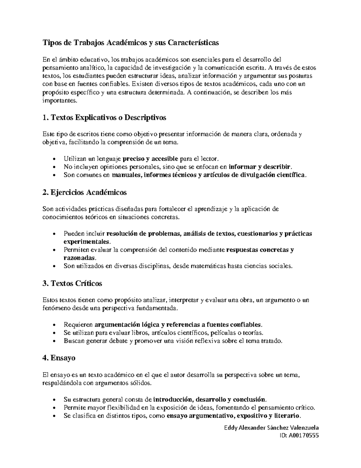 Sanchez-Eddy-Unidad 2. Actividad 1. Tipos de Trabajos Académicos - Eddy Alexander Sánchez ...