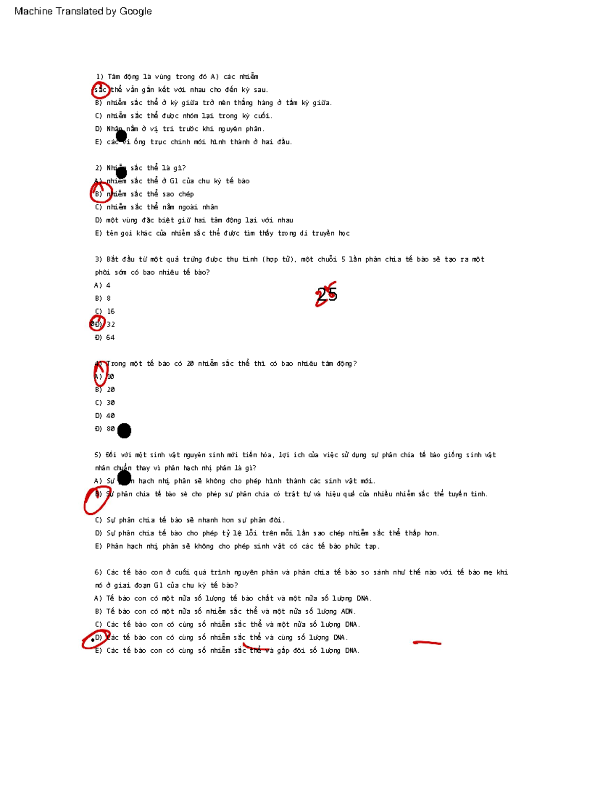 Decuong SHPT -1 - Ktxh - : : C) nhiễm sắc thể được nhóm lại trong kỳ ...