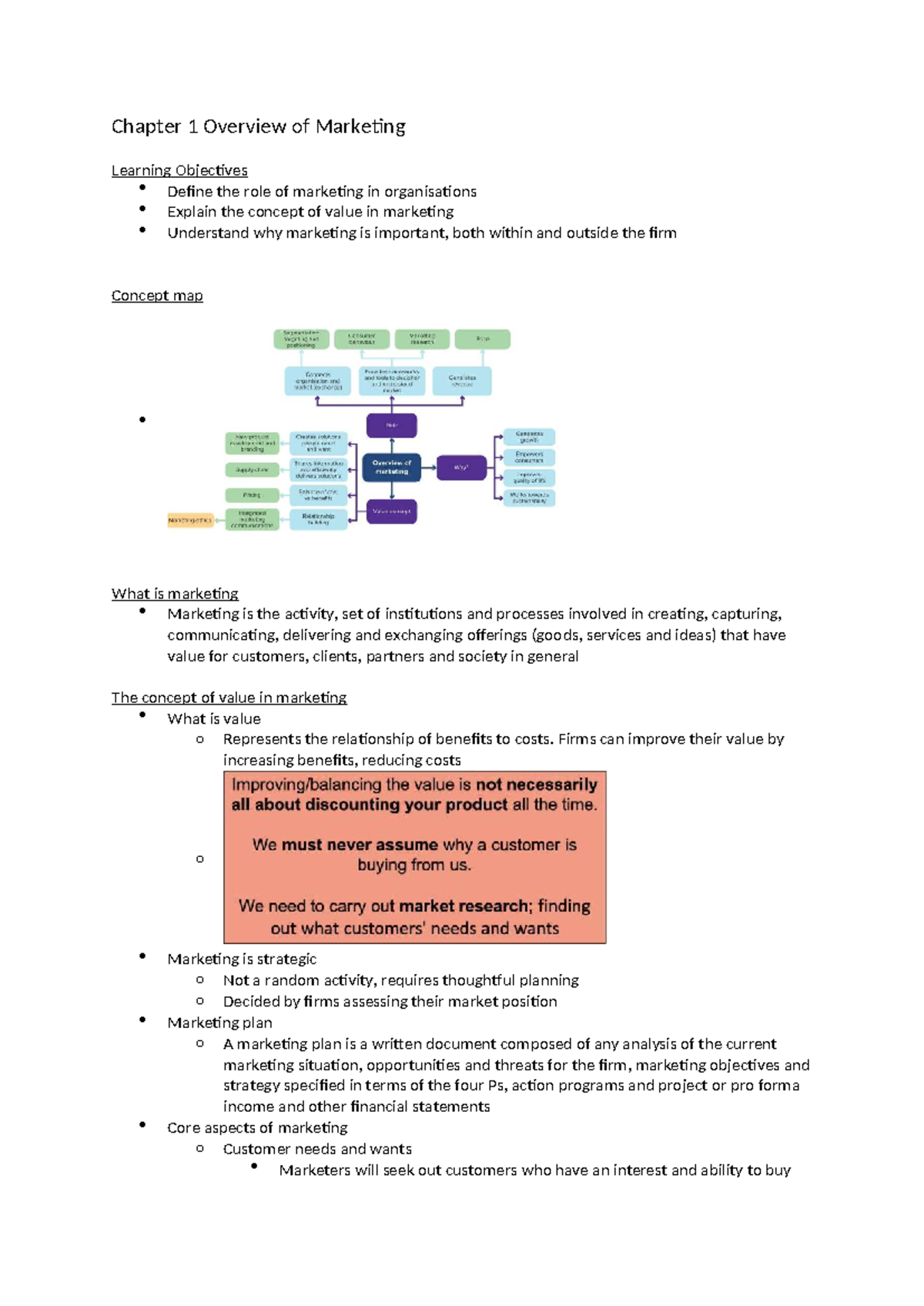 Intro to Marketing Notes: Key Concepts and Strategies - Studocu