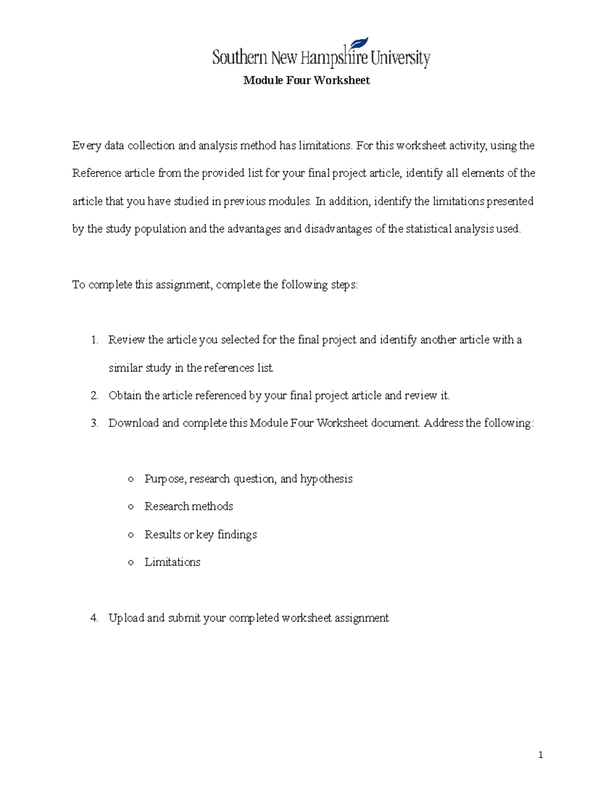 IHP 340 Milestone One Worksheet - Module Four Worksheet Every data ...