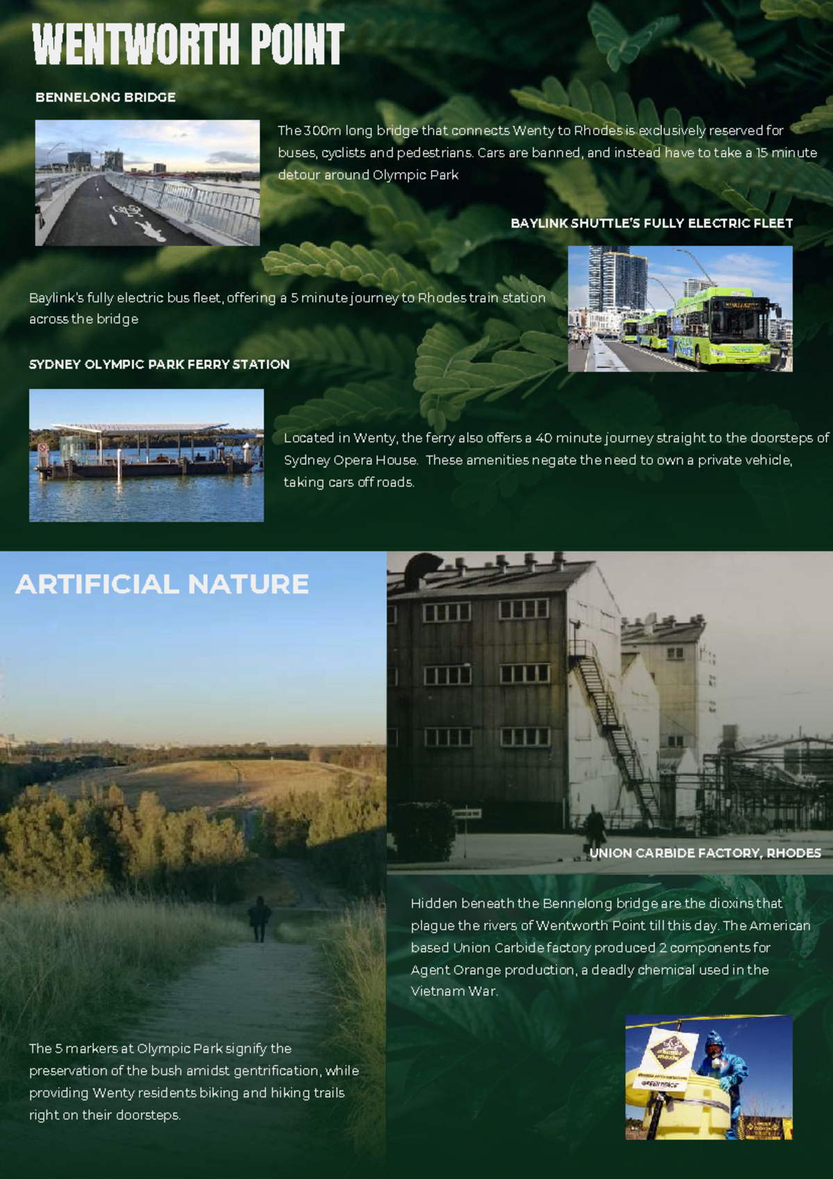OLES1600 Infographic - Wentworth Point Transportation Overview - Studocu