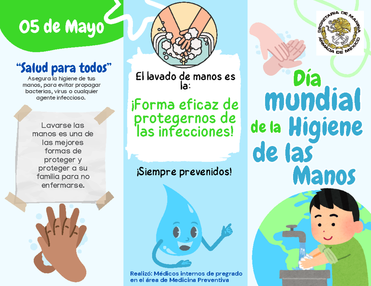 Triptico informativo del lavado de manos - 05 de Mayo DíaDía ...