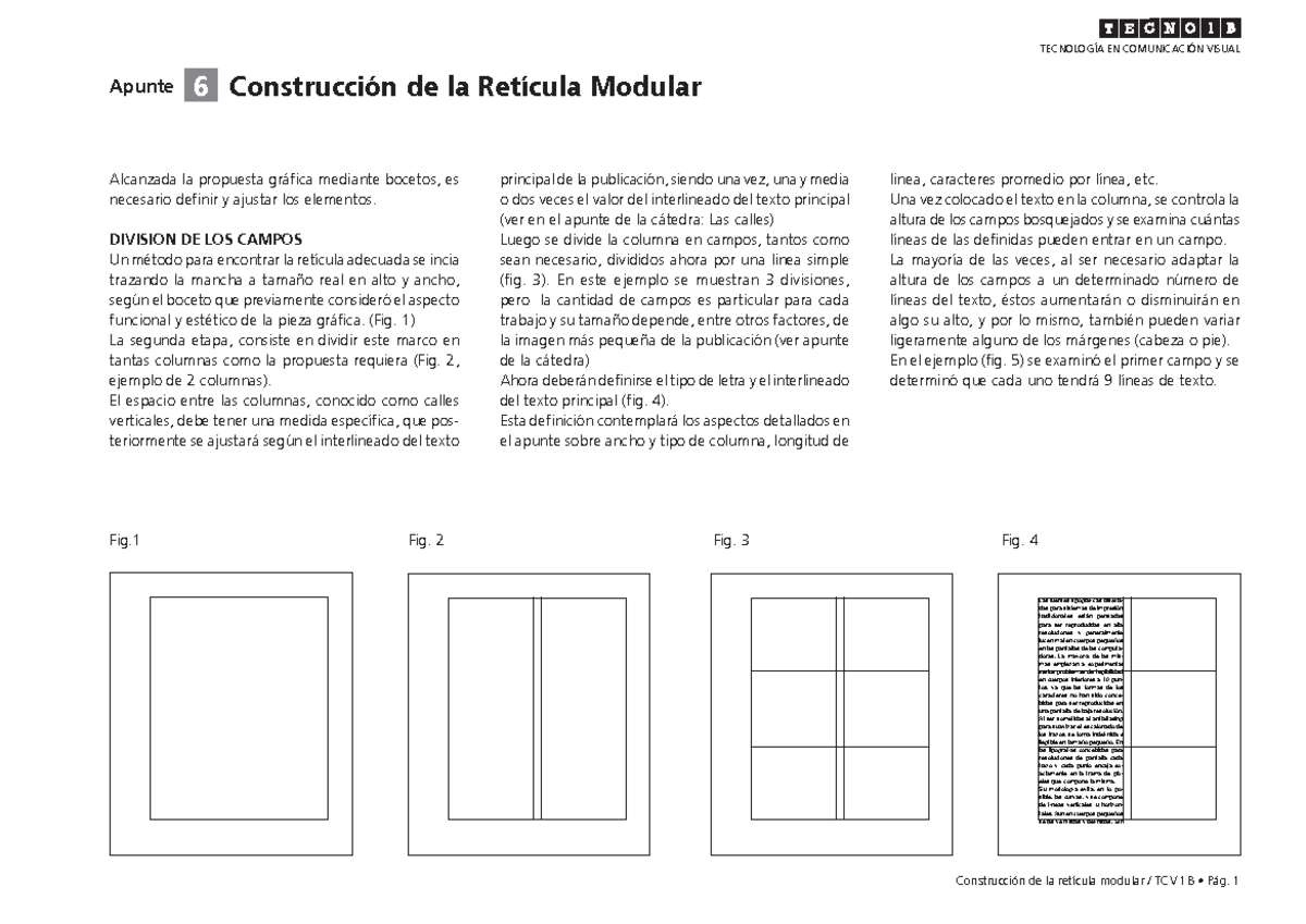Construcción de la Retícula Modular - TCV 1B - Apunte 6 - Studocu