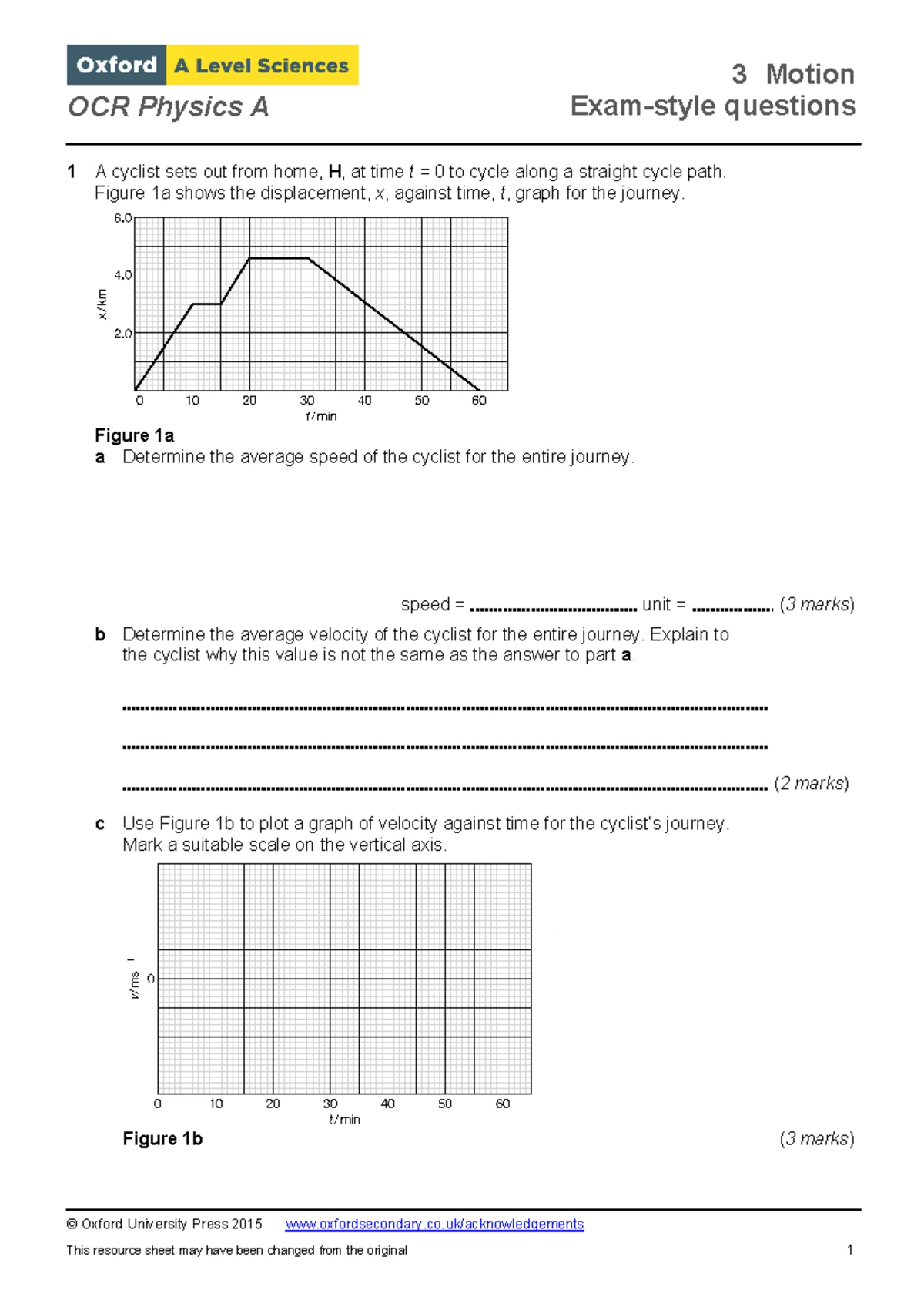 OCR AS A Level Physics Book 1: Practical Skills Answers & Analysis ...