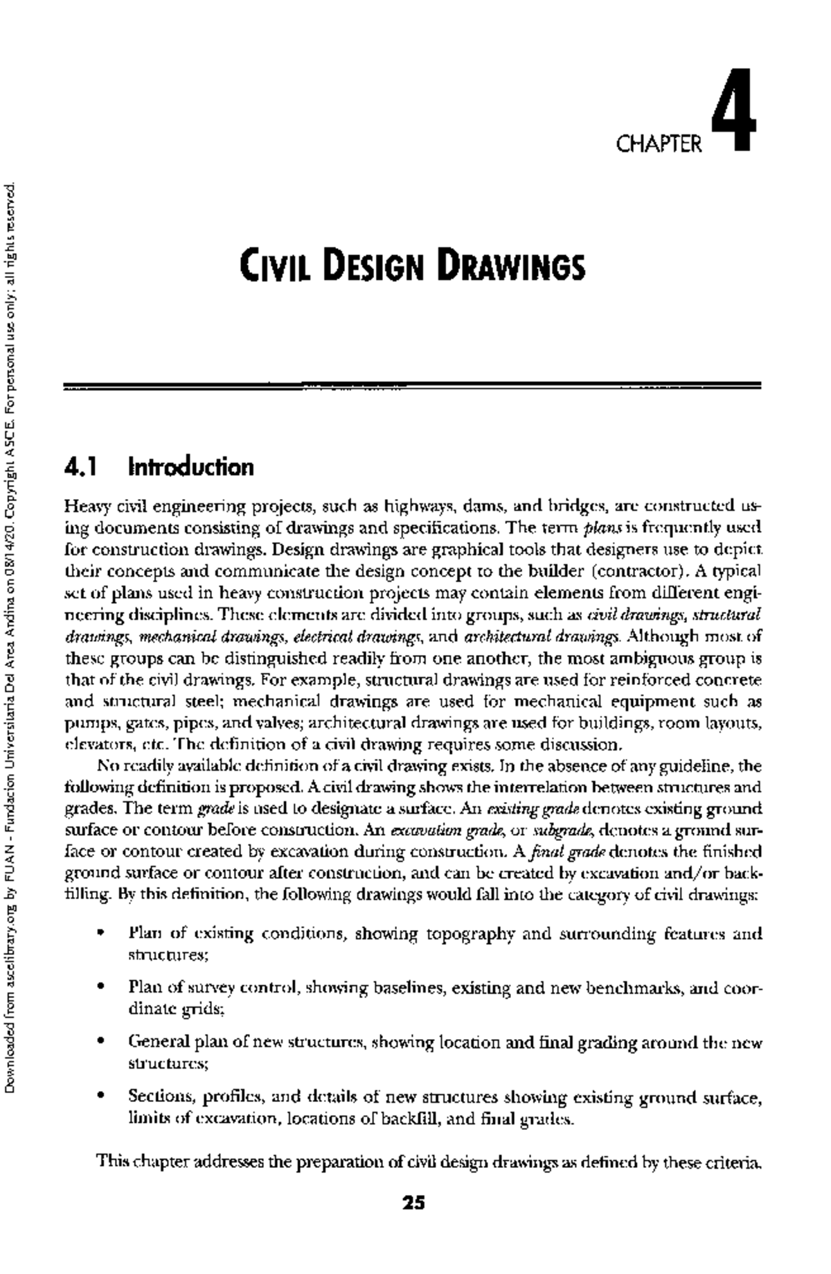 Civil Design Drawings Overview - Chapter 3 Analysis and Insights - Studocu