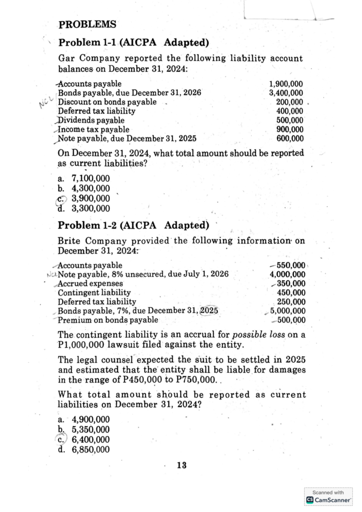 IA2 CH1-3 MCQS and Current Liabilities Analysis - IA2 - Studocu