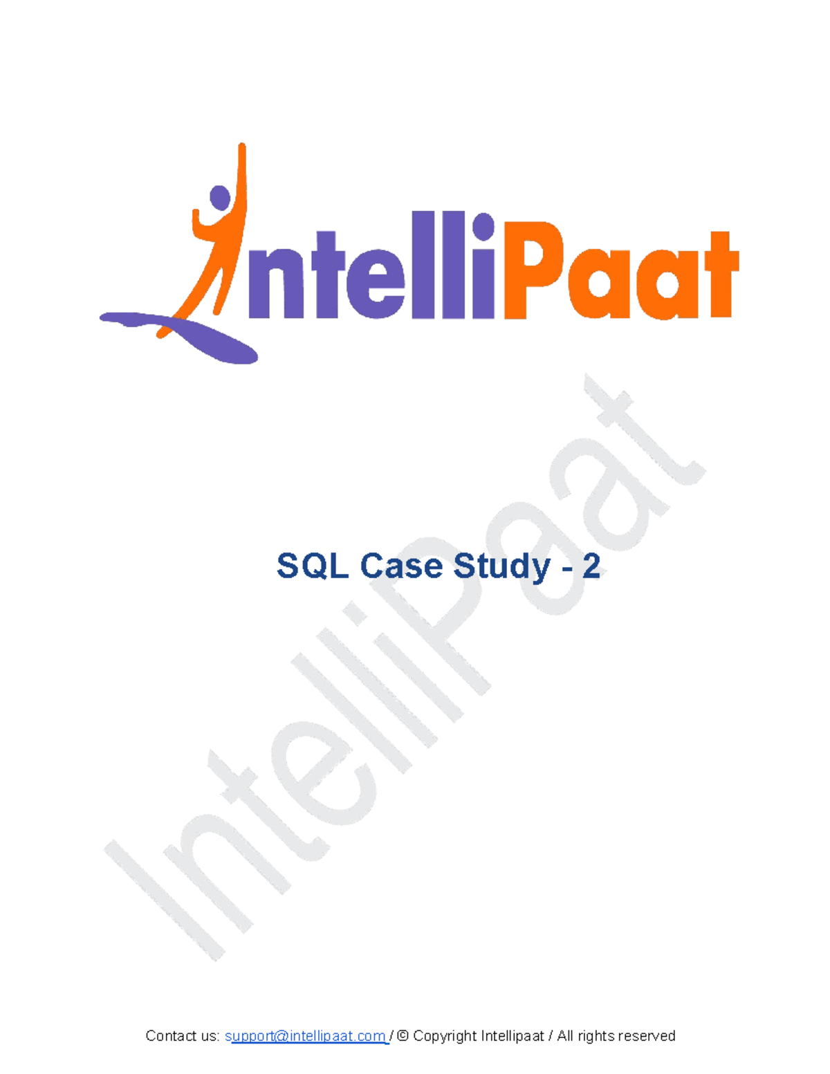 SQL Case Study 2 - Data Science Assignment Insights and Queries - Studocu