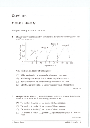 Biomod 5 - biology module 5 questions from past years with answers and ...