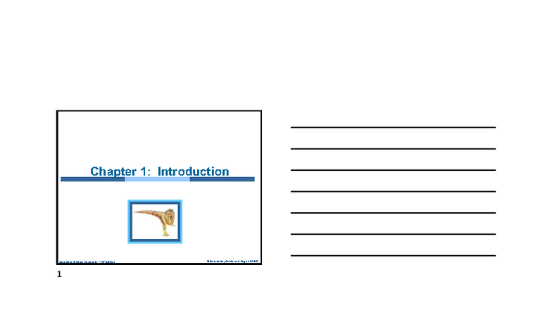 Operating System Concepts 10th Edition: Chapter 1 Overview and Notes ...