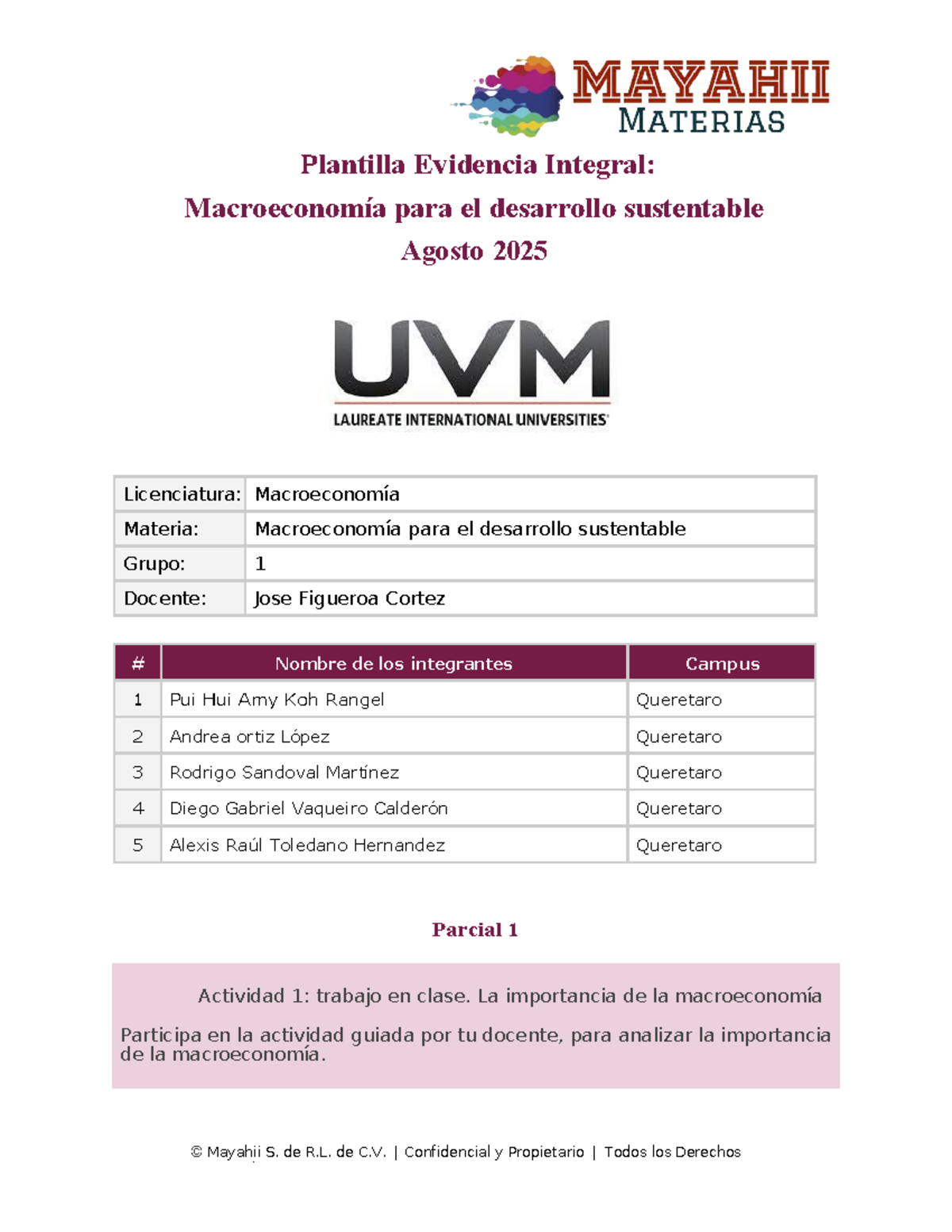 Plantilla de Evidencia Integral: Macroeconomía Sustentable AGO2025 ...