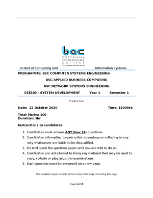 [Solved] Describe four 4 Principles of the Agile Manifesto - System Development (CSE103) - Studocu