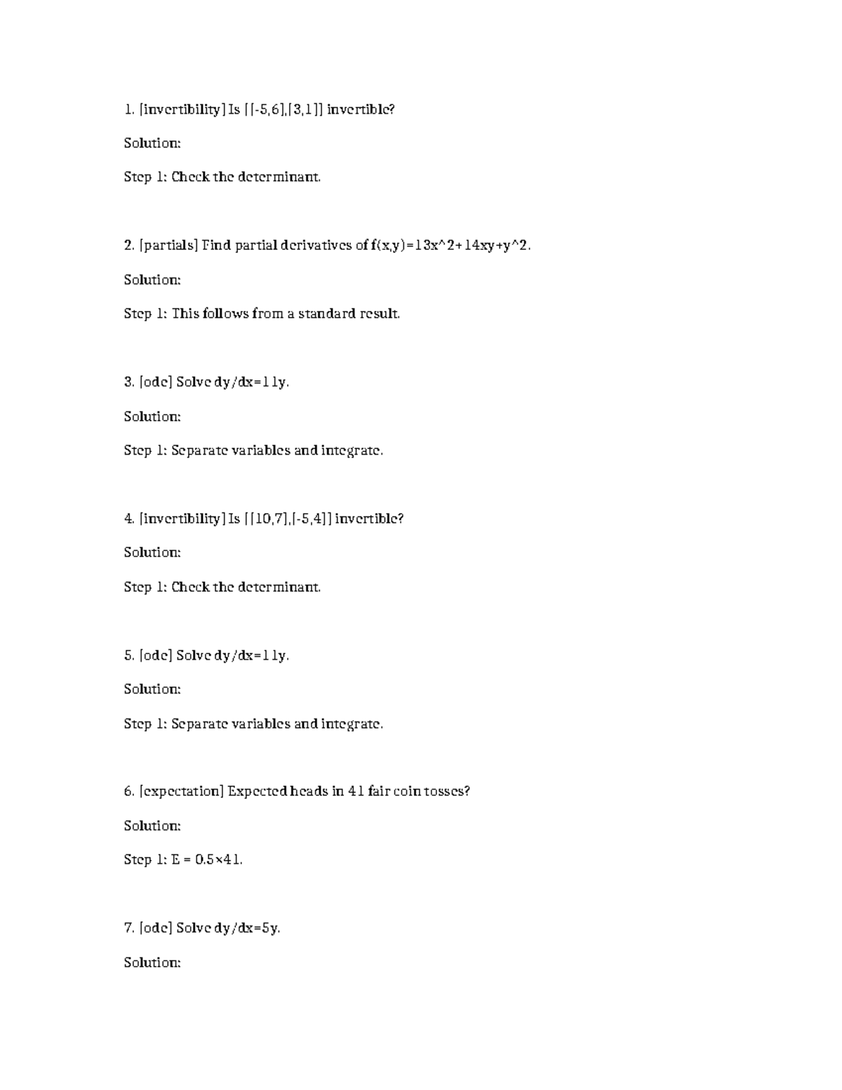 Math 6316 - Solutions to Invertibility and Derivatives Problems - Studocu