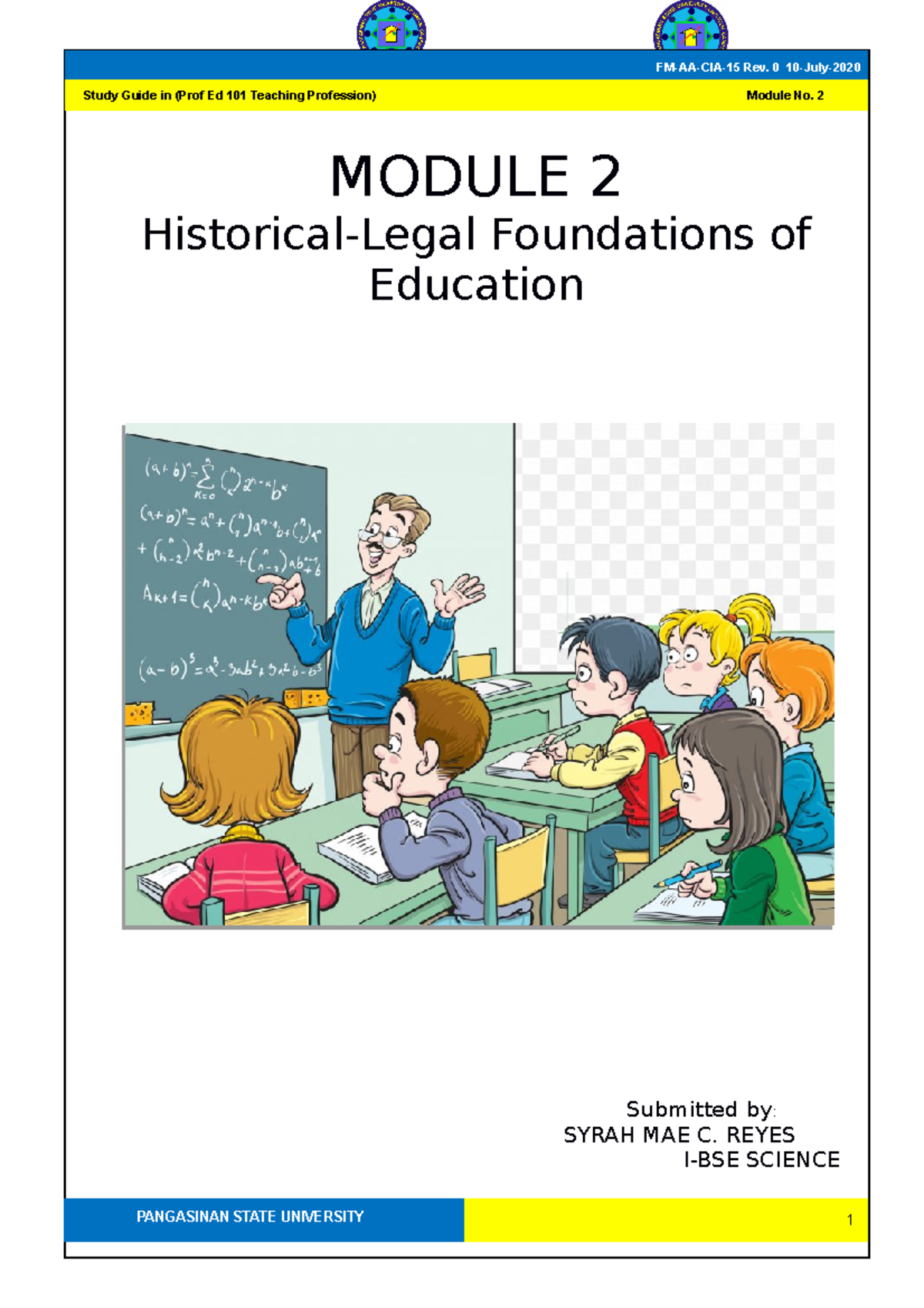 Final Exam Study Guide: Historical-Legal Foundations of Education (Prof ...