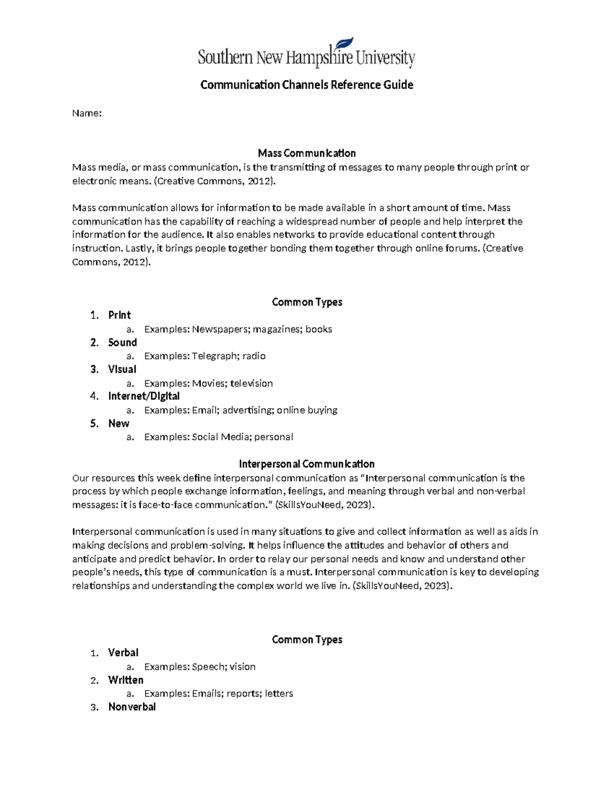 COM127 Module 2: Guide to Communication Channels and Types - Studocu