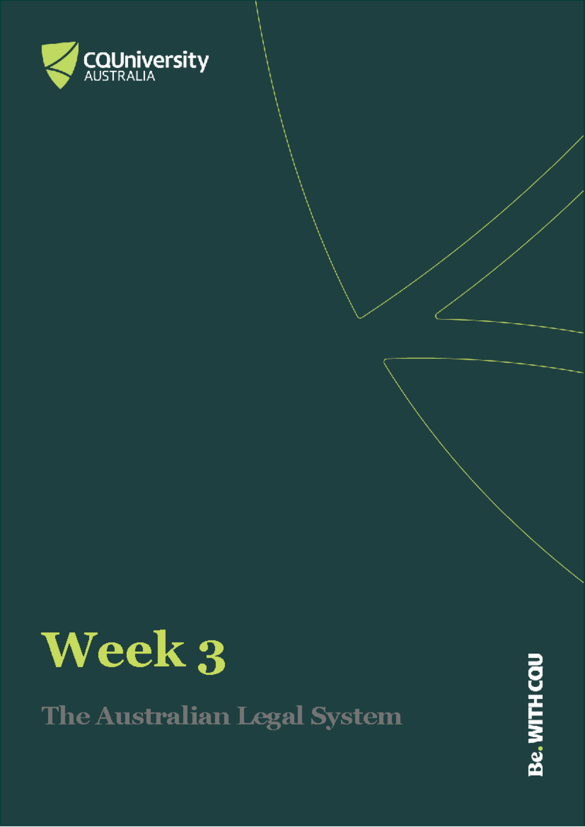 PMSC11005 Week 3: Understanding the Australian Legal System - Studocu