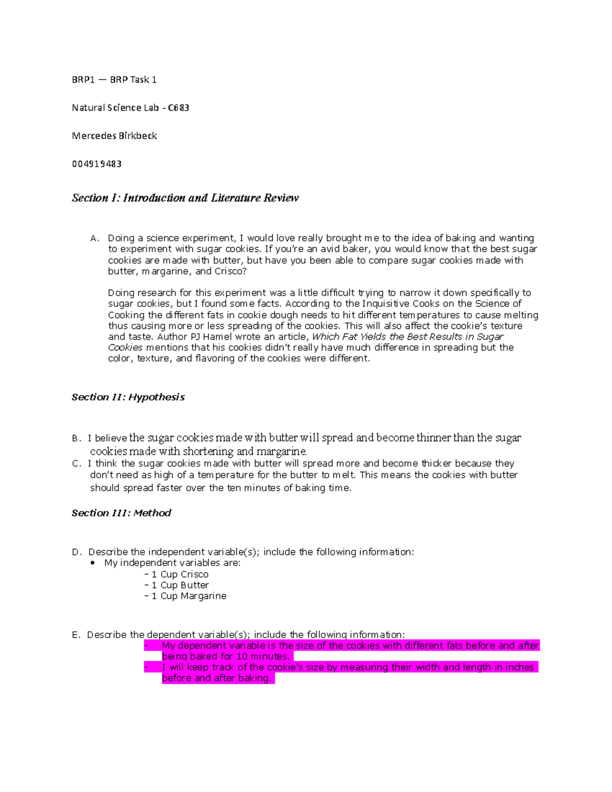 BRP Task 1 Natural Science Lab (Updated - Purple Highlights) - BRP1 ...